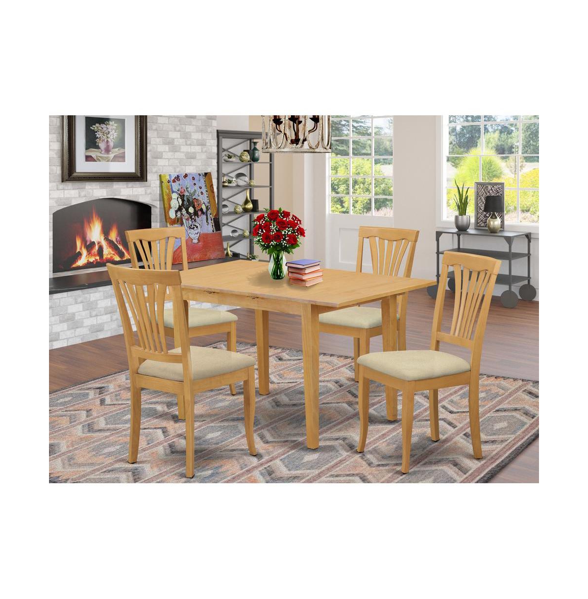 Click here for East West Furniture 5 Pc Dinette set - Kitchen din... prices