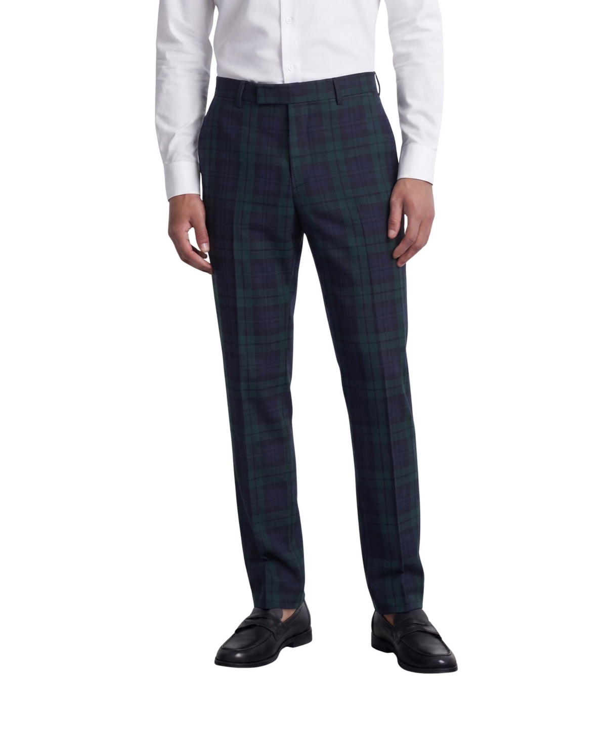Click here for Twisted Tailor Mens Ginger Tartan Slim Suit Trouse... prices