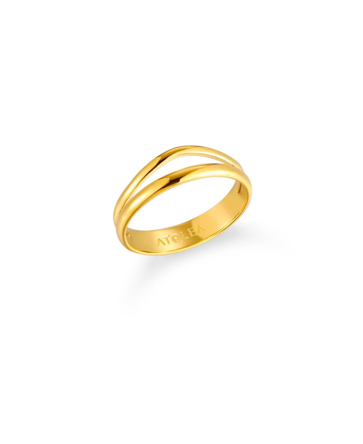 Click here for Atolea Breeze Double Ring - Gold prices