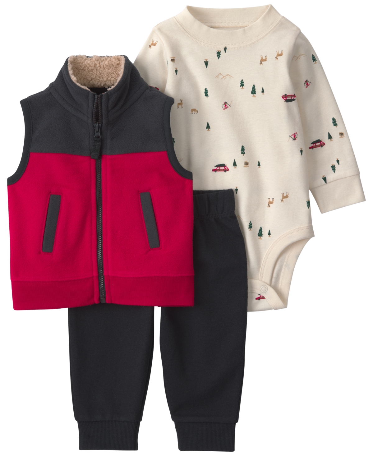 Click here for Carters Baby Boys Christmas Fleece Layering Vest... prices