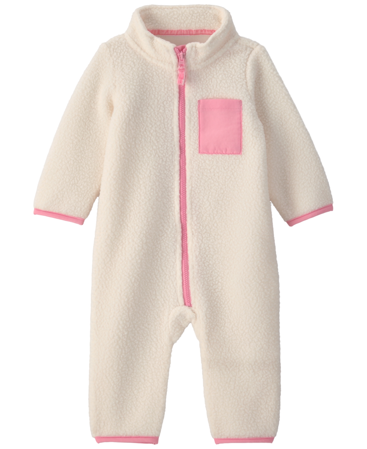 Click here for Carters Baby Girls Color-Block Fleece Jumpsuit - C... prices