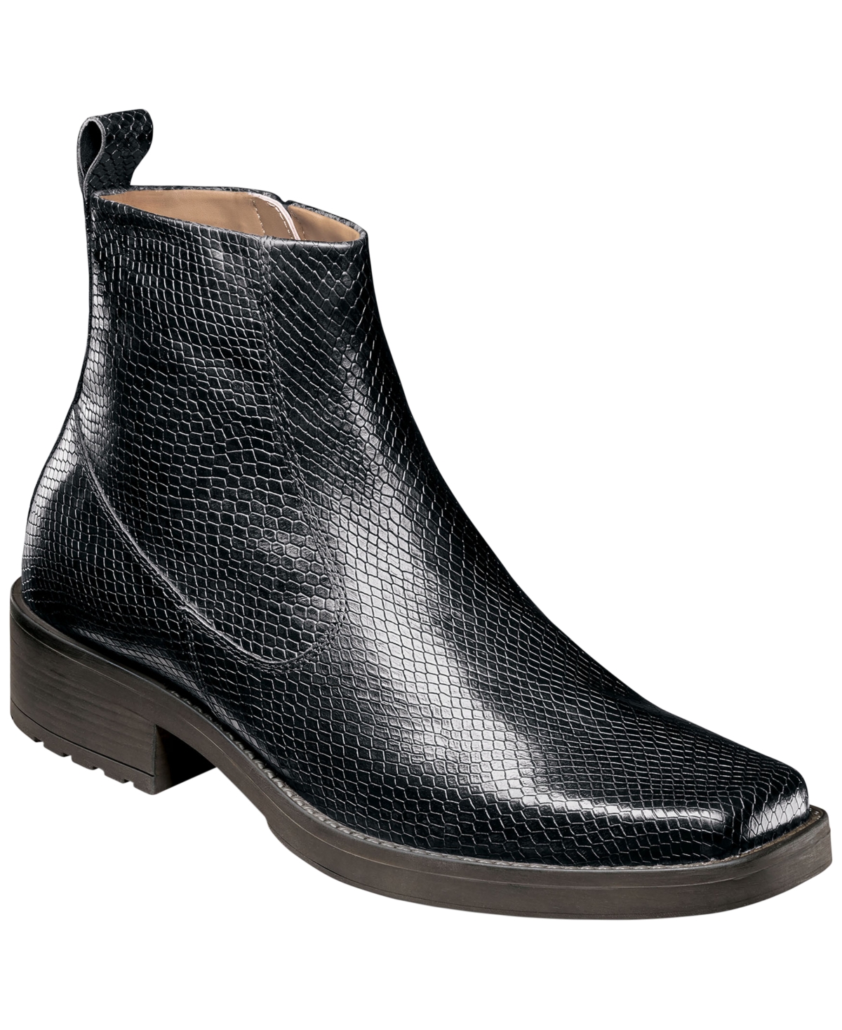 Click here for Stacy Adams Mens Shea Square-Toe Boots - Brown prices