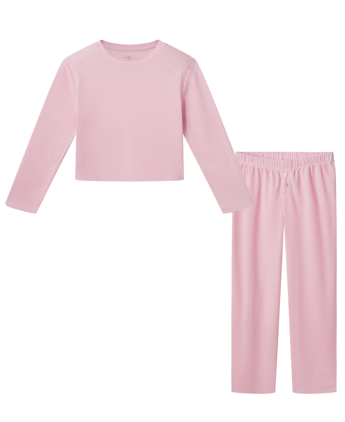 Click here for Andy & Evan Girls 5-16 Pointelle Heart Pajama  2-P... prices