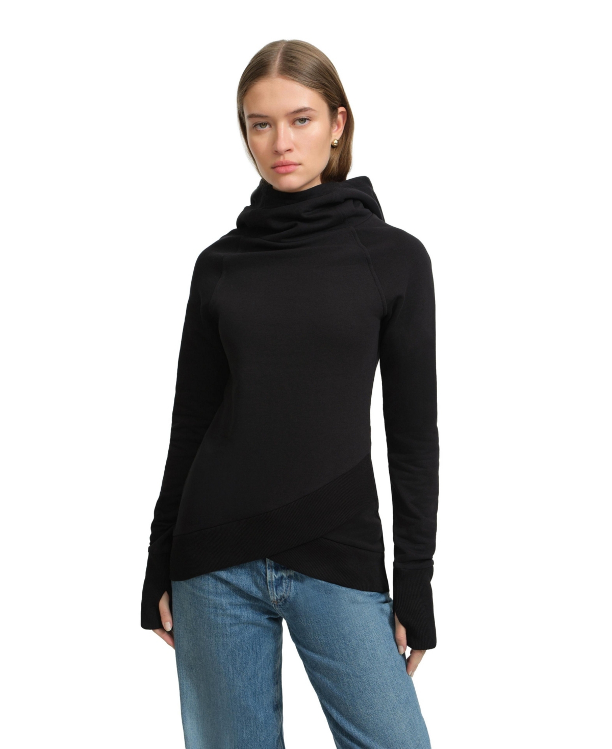 Click here for Marcella Womens Geneva Hooded Cutout-Sleeve Sweats... prices