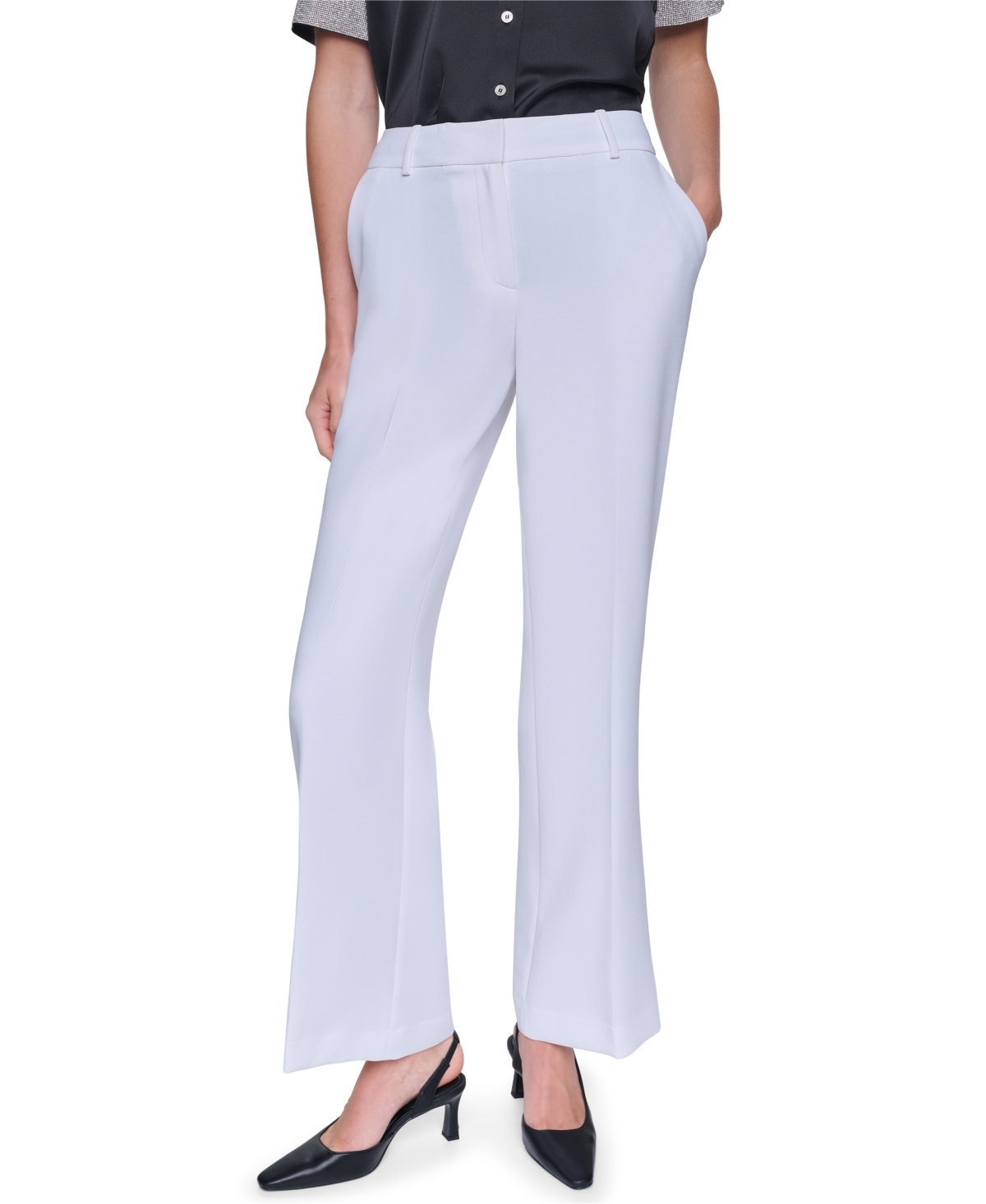 Click here for Karl Lagerfeld Paris Womens Bootcut High-Rise Pant... prices