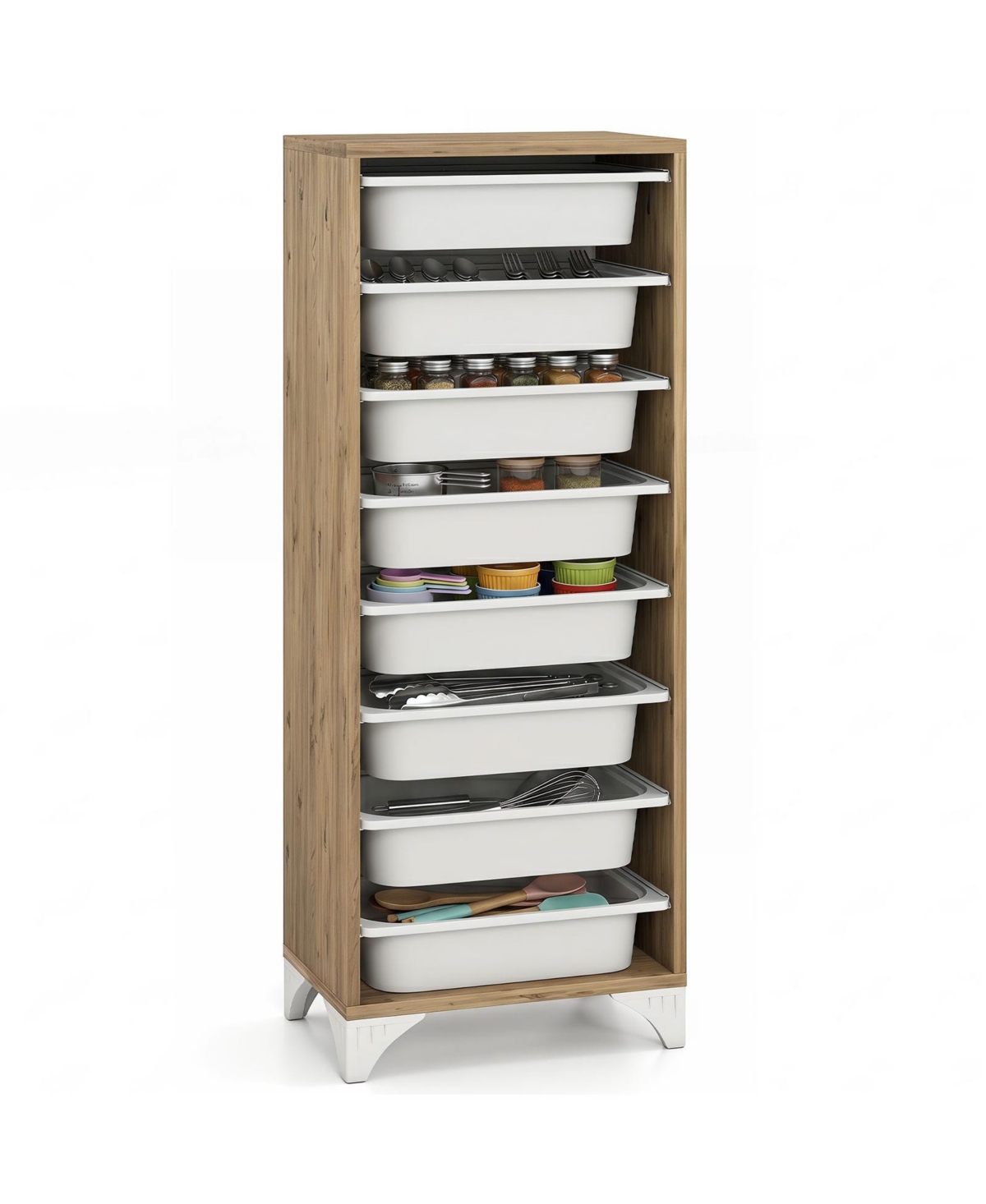 Click here for Gymax 9-Tier Fruit and Vegetable Storage Rack w/8... prices