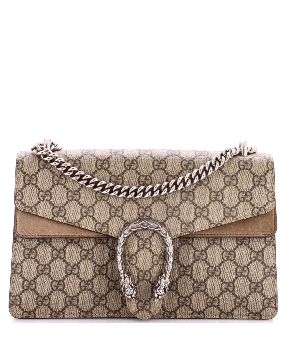 Click here for Pre-Owned Gucci Small Dionysus Bag Gg Coated Canva... prices