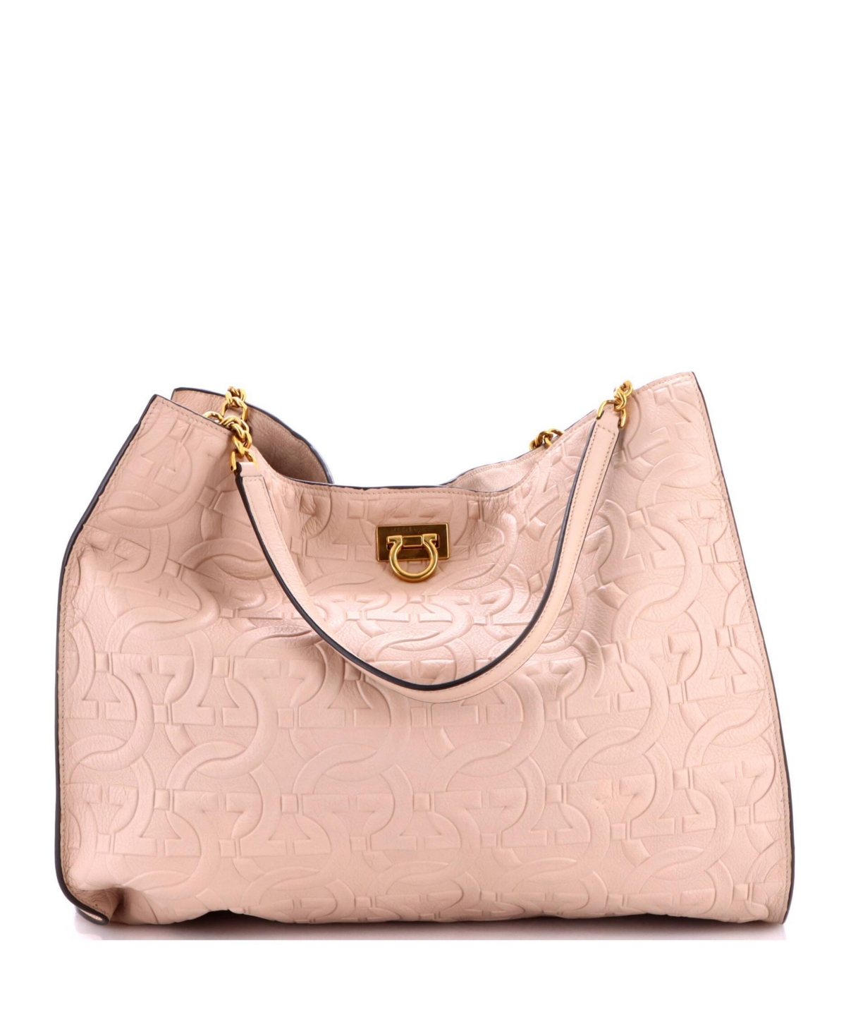 Click here for Pre-Owned Salvatore Ferragamo Large Trifolio Tote... prices