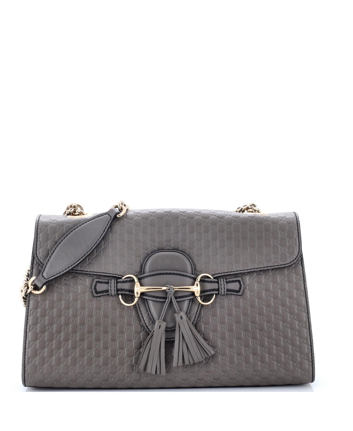 Click here for Pre-Owned Gucci Medium Emily Chain Flap Bag Microg... prices