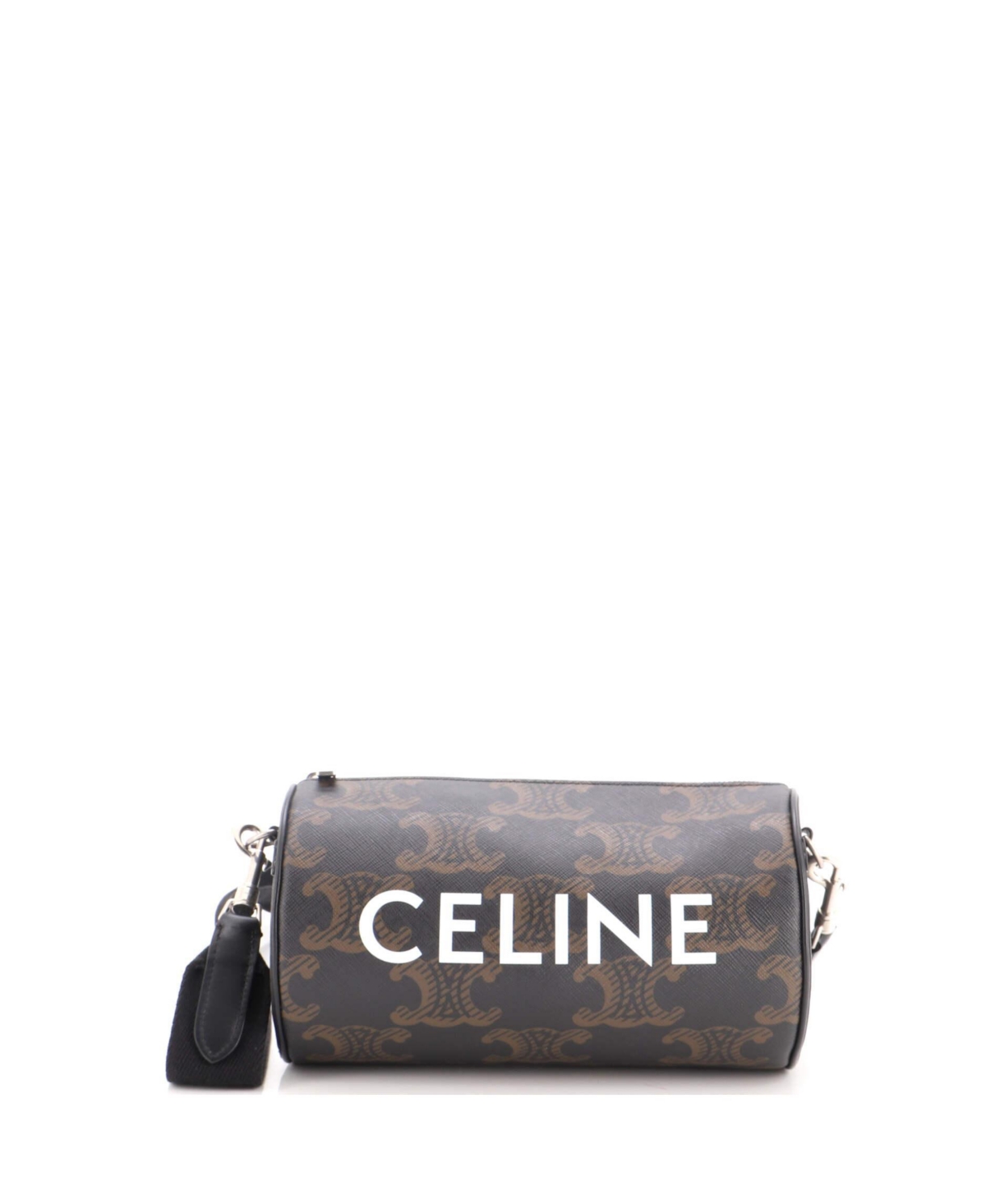 Click here for Pre-Owned Celine Logo Cylinder Bag Triomphe Coated... prices