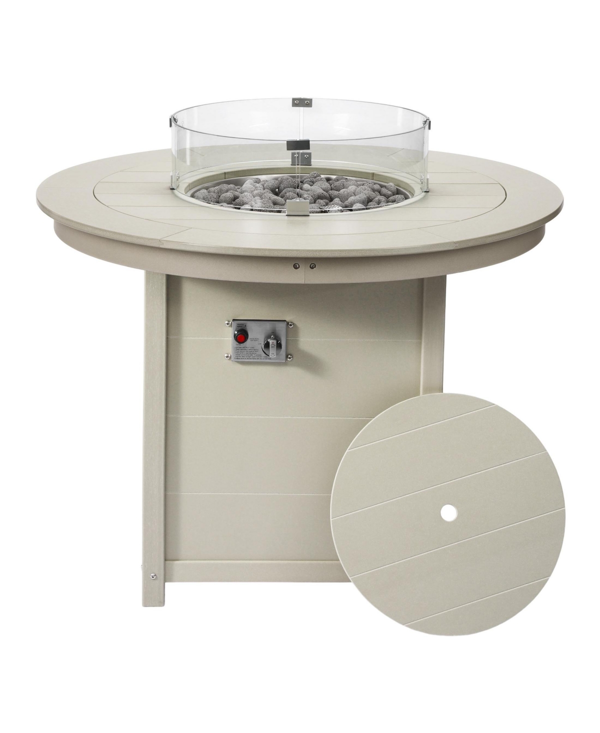 Click here for WestinTrends 47 Modern Outdoor Patio Propane Round... prices