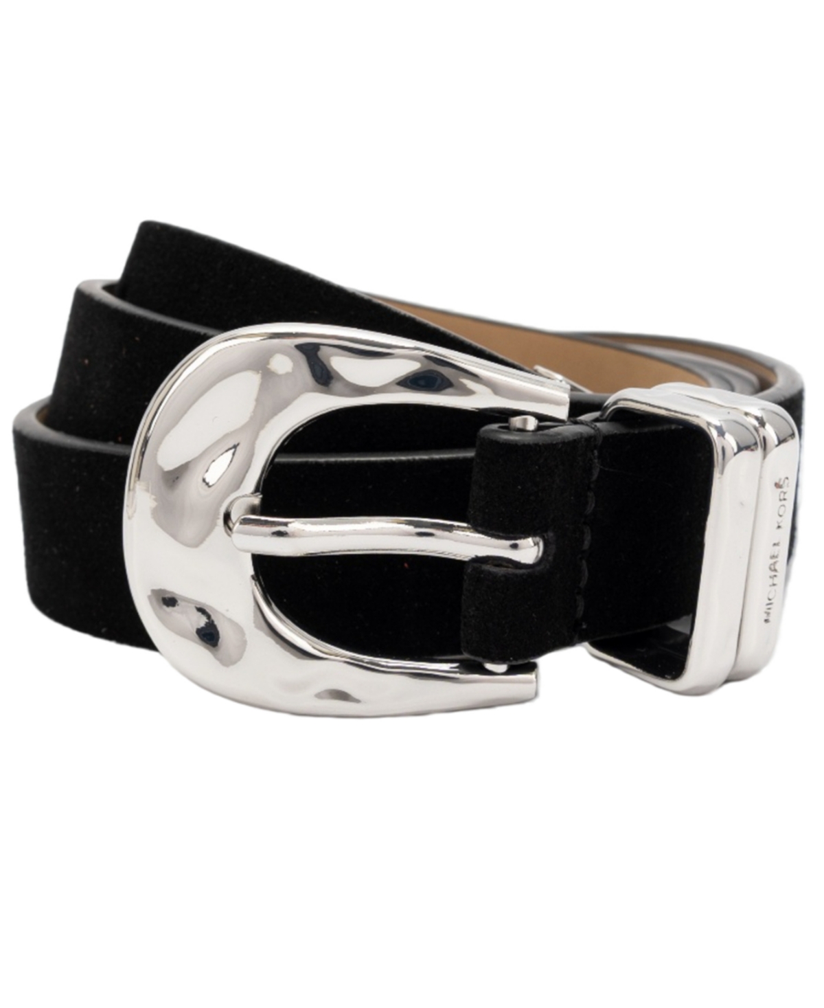 Click here for Michael Michael Kors Western Leather Belt - Black/... prices
