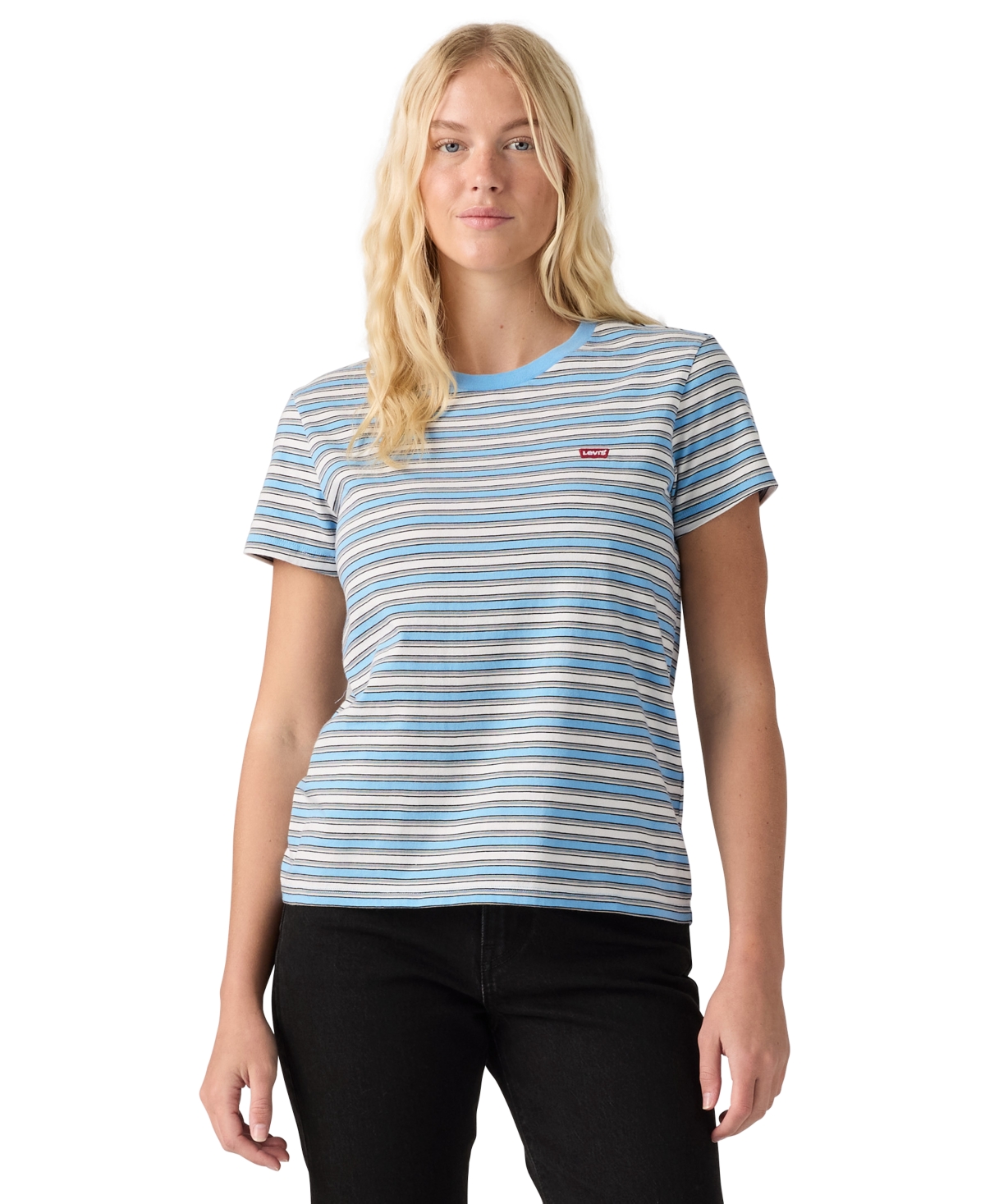 Click here for Levis Womens The Perfect Crewneck Cotton T-Shirt -... prices