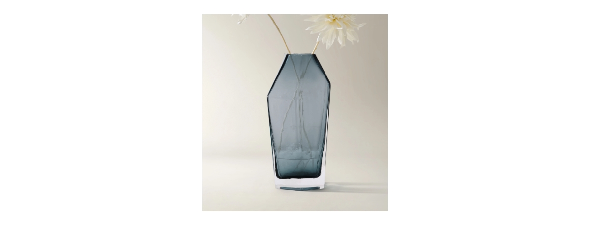 Click here for Z Gallerie Anora Glass Vase - Blue prices
