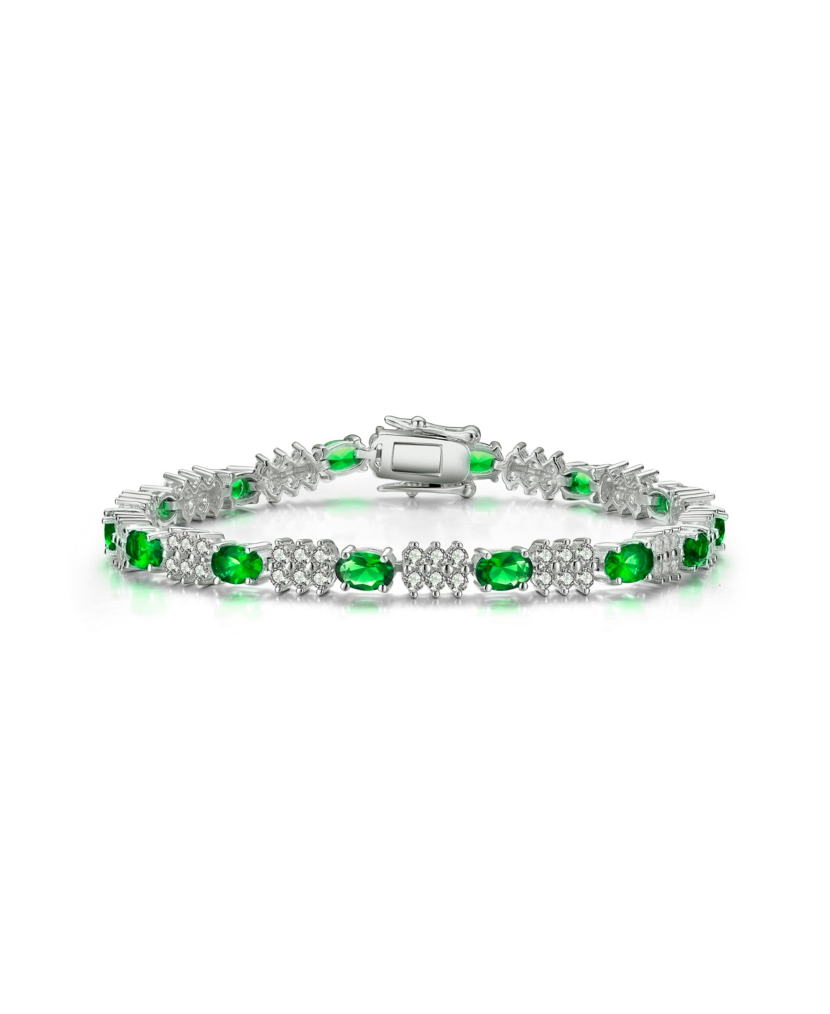 Click here for Genevive Sterling Silver Colored Cubic Zirconia Te... prices