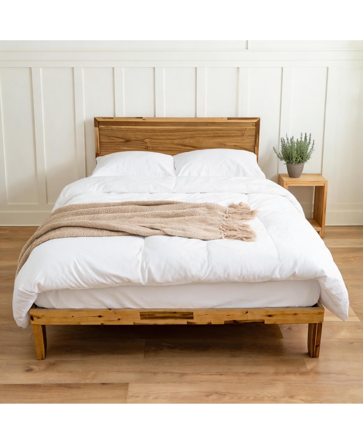 Click here for Gaomon Platform Bed Frame - Mid-Century Modern Woo... prices