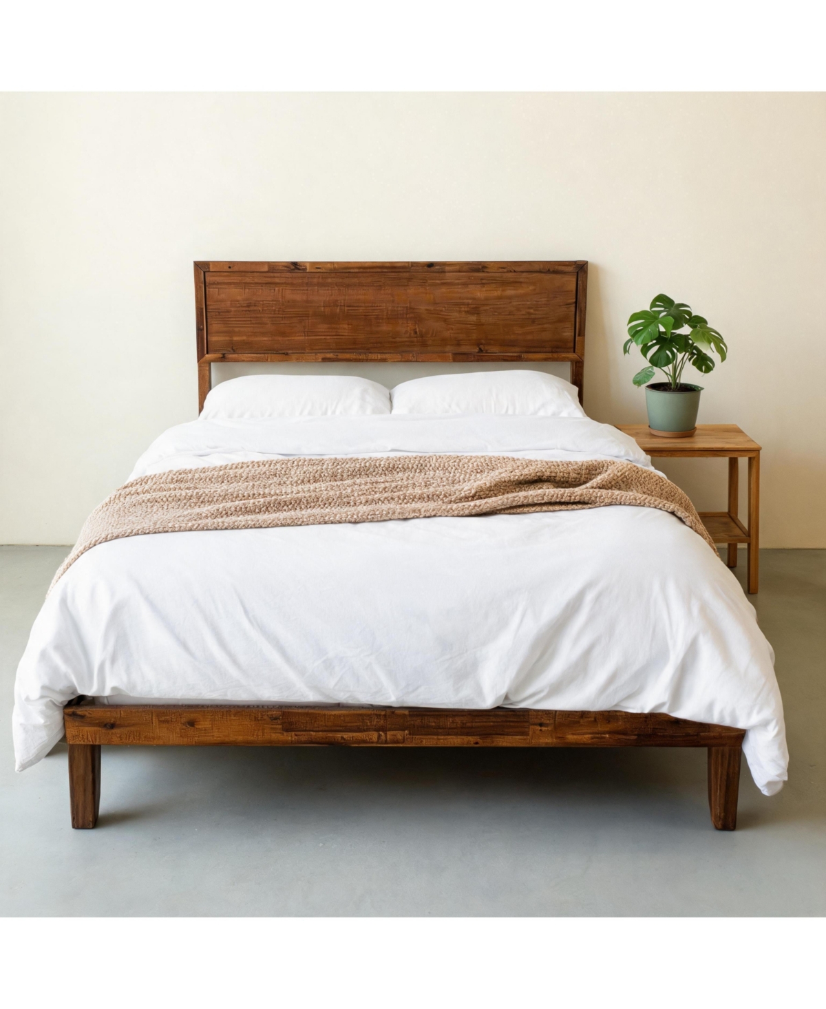 Click here for Gaomon Platform Bed Frame - Mid-Century Modern Woo... prices