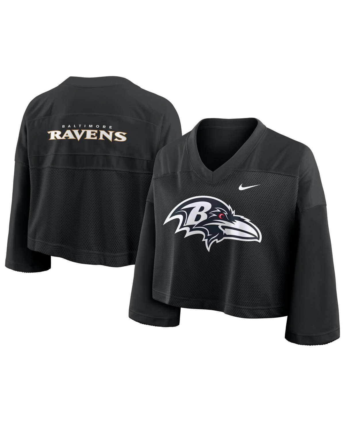 Click here for Nike Womens Black Baltimore Ravens Rewind Cropped... prices