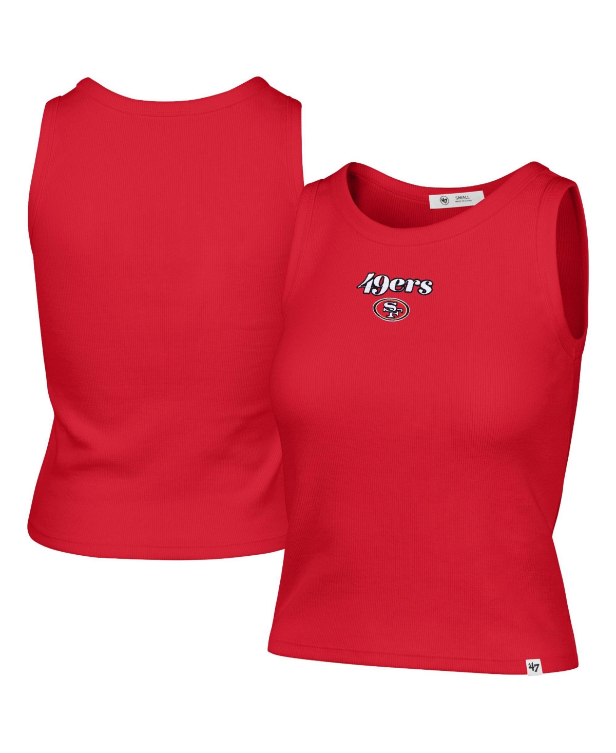 Click here for 47 Brand Womens Scarlet San Francisco 49ers Croppe... prices