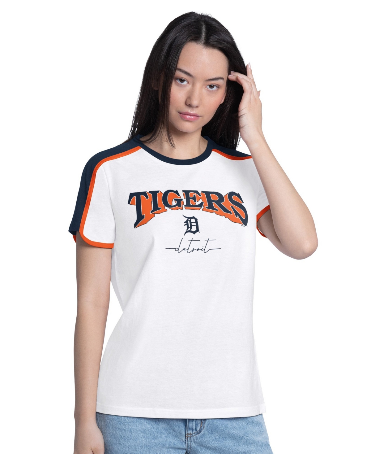 Click here for G-iii 4Her by Carl Banks Womens White Detroit Tige... prices