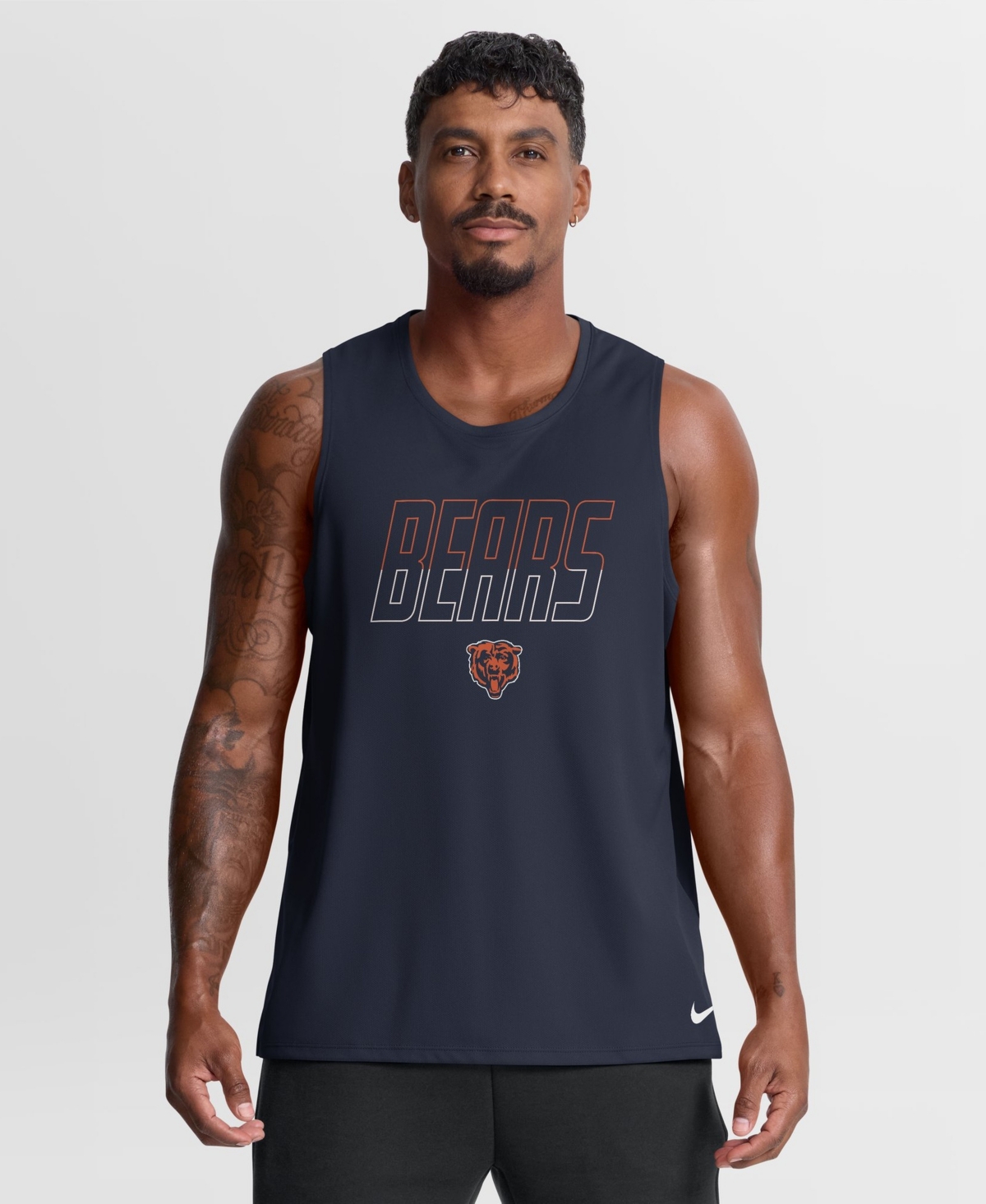 Click here for Nike Mens Navy Chicago Bears Kickoff Miler Dri-fit... prices