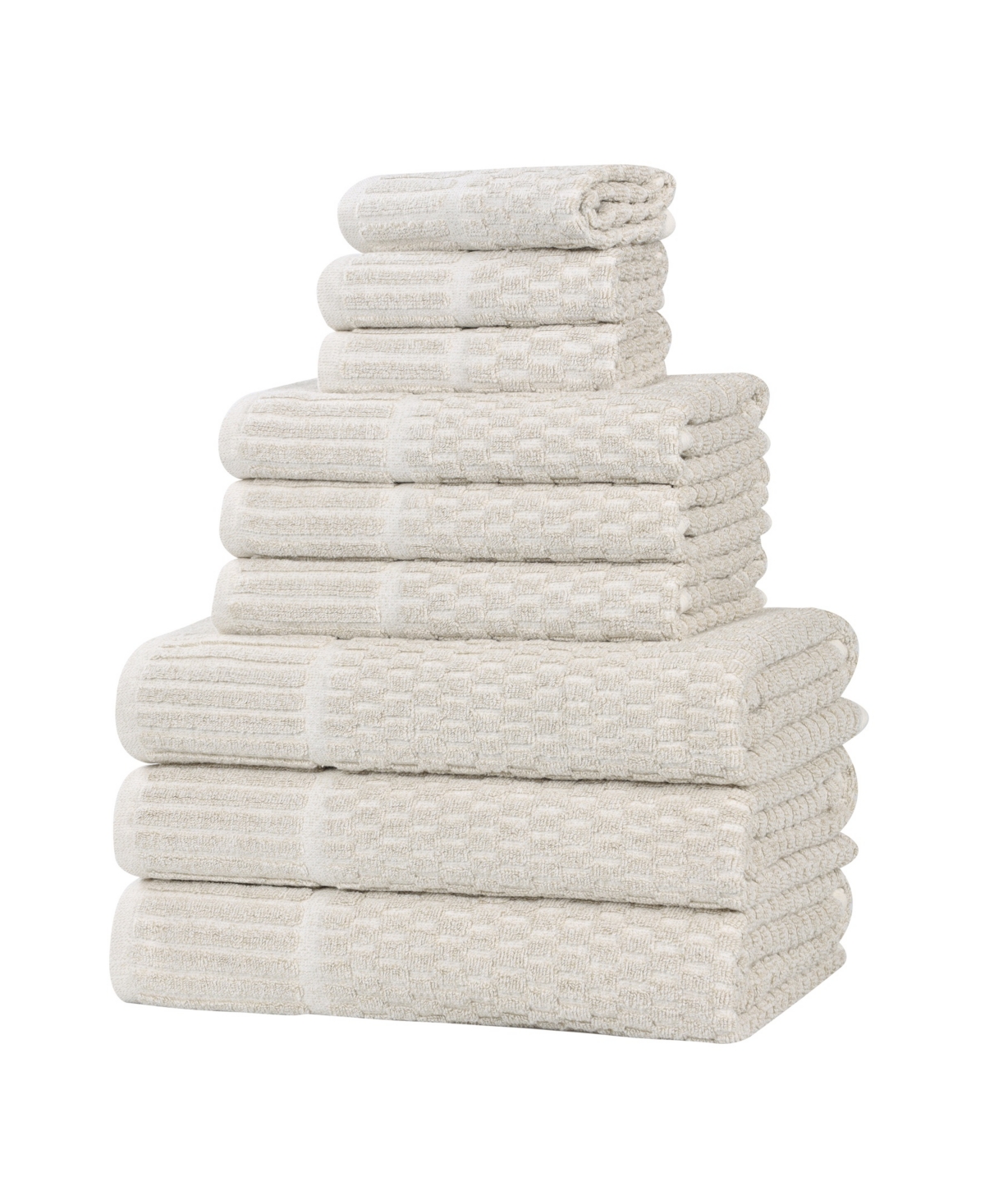 Click here for Superior Juno Cotton Blend 9-Piece Towel Set - Bei... prices