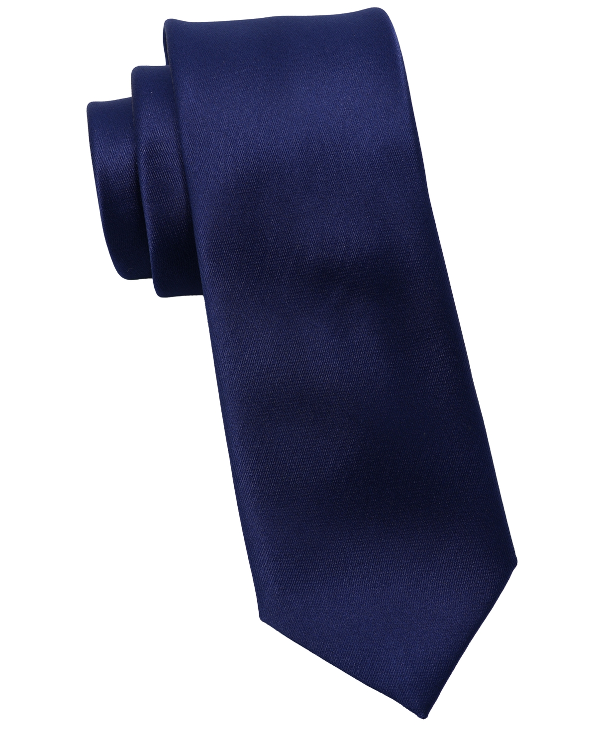 Click here for Dkny Mens Shine Satin Solid Slim Tie - Navy prices