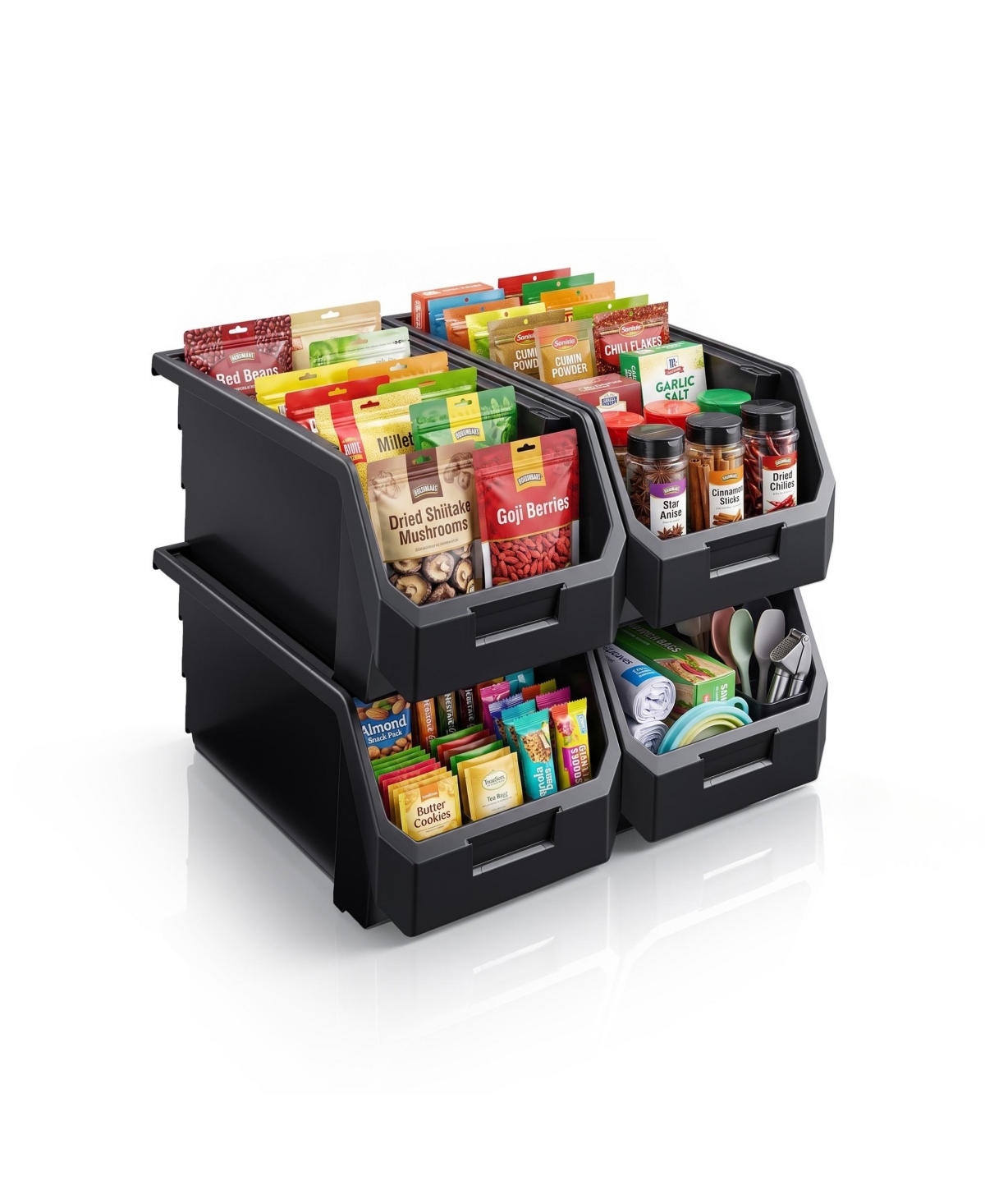 Click here for Sorbus Large Open Front Stackable Kitchen Storage... prices