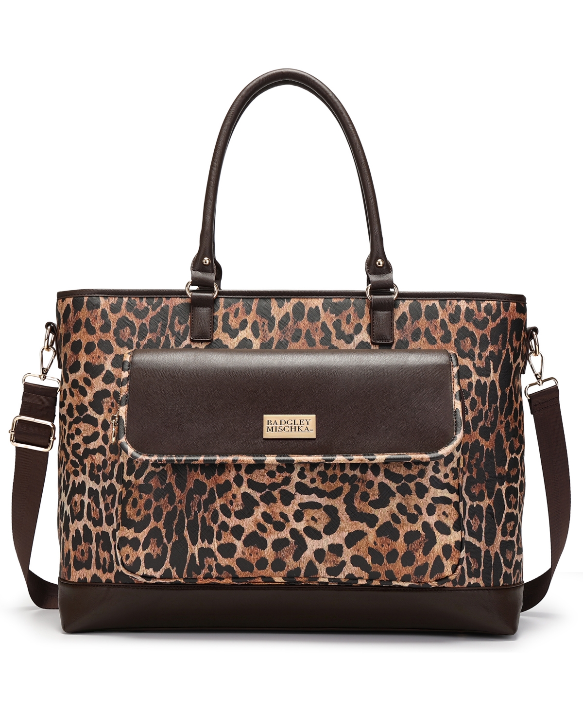 Badgley Mischka Leopard 14 Weekender Bag - Leopard