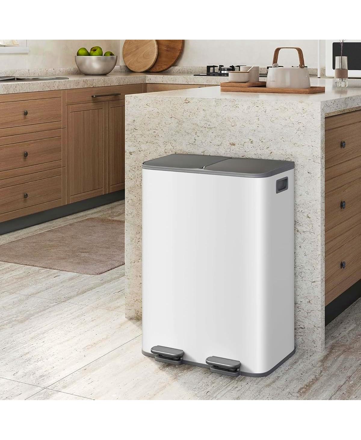 Click here for gaomon 2x8 gal Stainless Steel Double Trash Can  S... prices