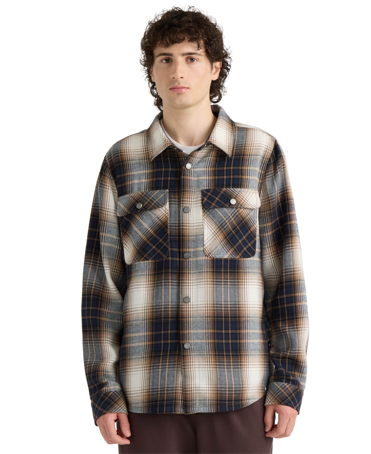 Click here for Hunter Mens Benji Flannel Plaid Classic-Fit Shirt... prices