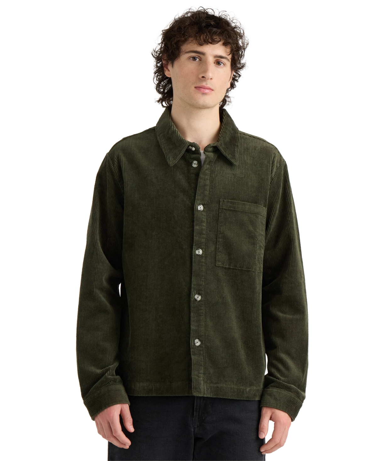 Click here for Hunter Mens Dereck Corduroy Long-Sleeve Classic-Fi... prices