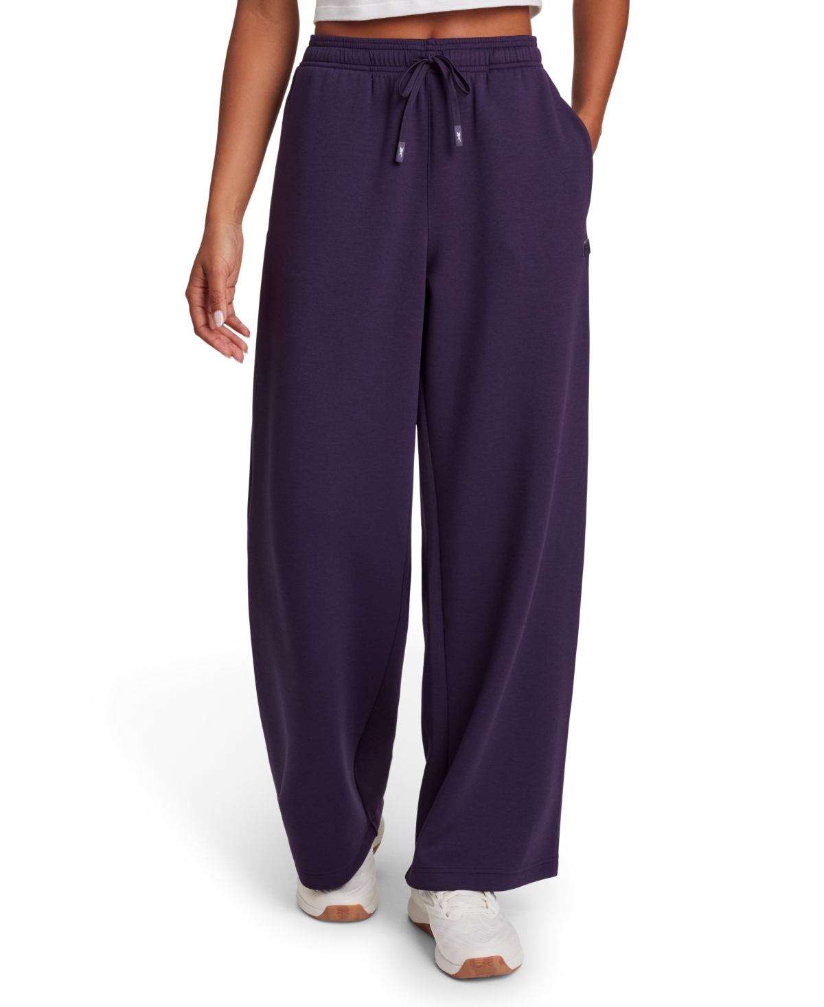 Click here for Reebok Womens Wide-Leg Pull-On Pants - Phantom Pur... prices
