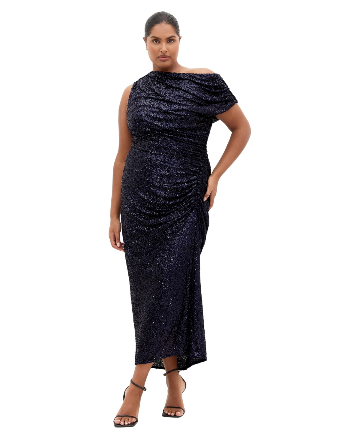 Click here for City Chic Plus Size Sequin Star Off Shoulder Maxi... prices
