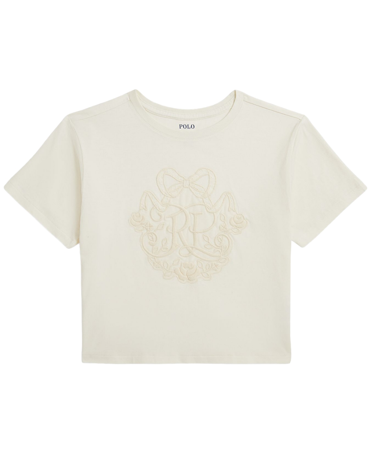 Click here for Polo Ralph Lauren Girls 7-16 Logo Cotton Jersey Bo... prices