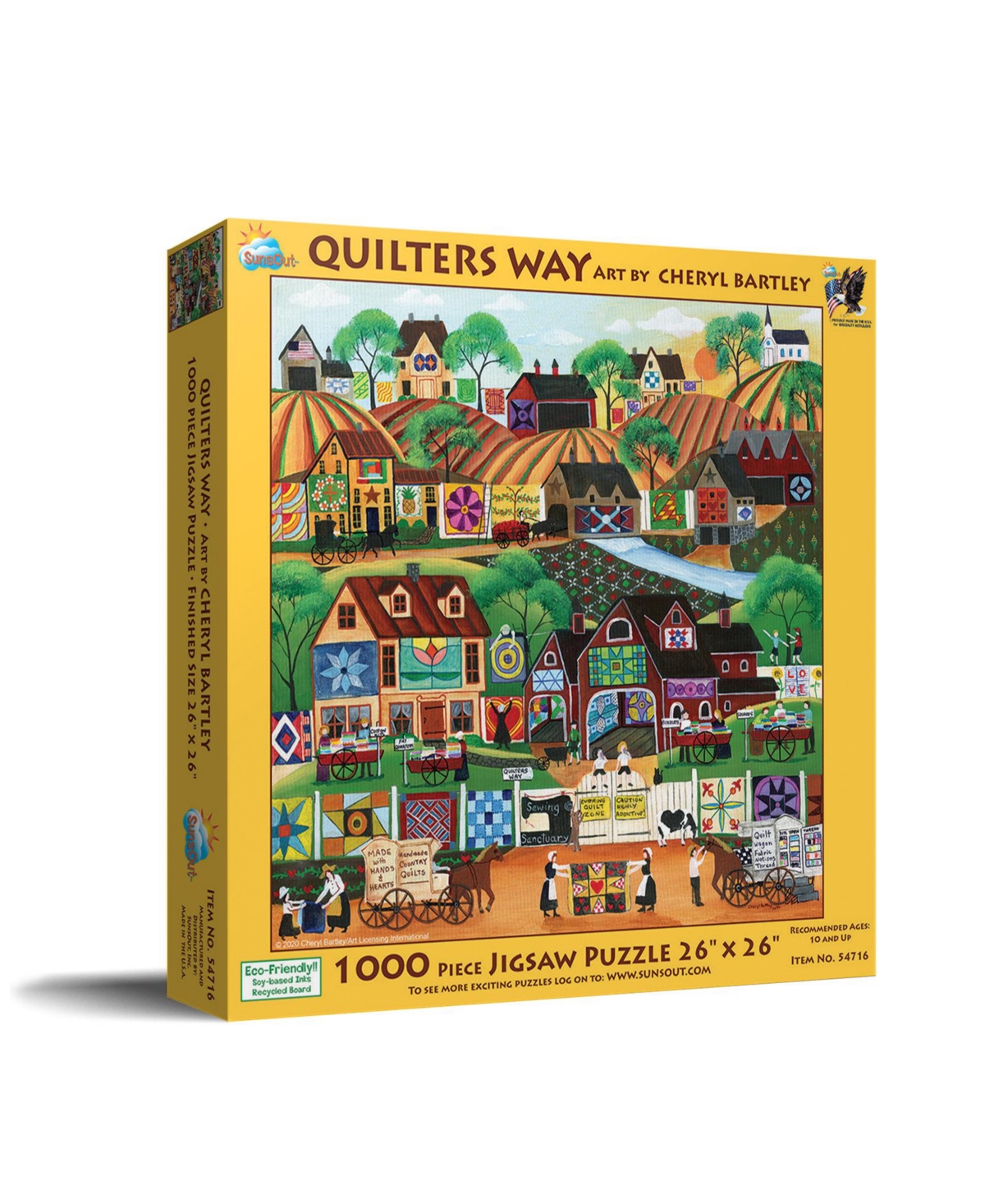 Click here for SunsOut Quilters Way 1000-Piece Jigsaw Puzzle  Age... prices