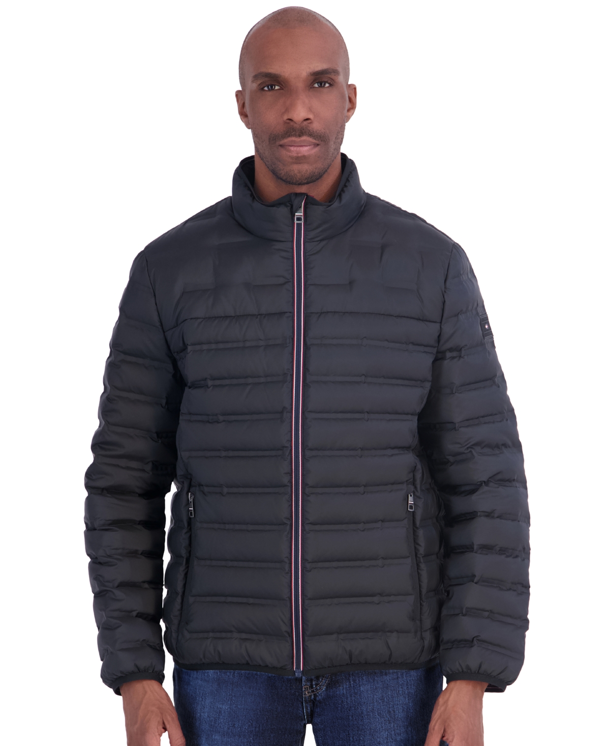Click here for Tommy Hilfiger Mens Real Down Packable Jacket - Bl... prices