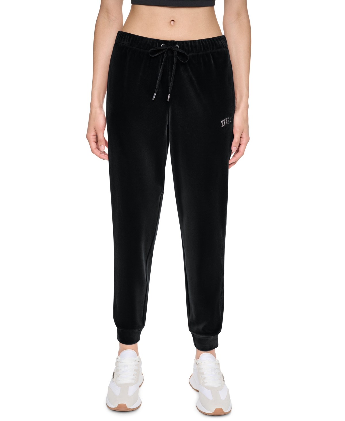 Click here for Dkny Sport Womens Mid-Rise Varsity Rhinestone Logo... prices