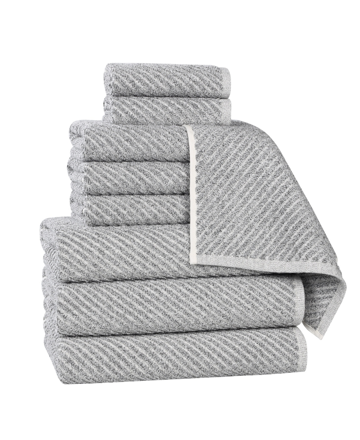 Click here for Superior Amelia Cotton 9-Piece Towel Set - Charcoa... prices