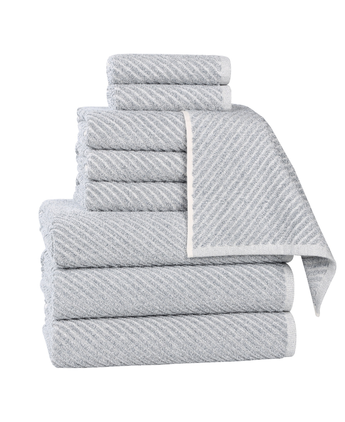 Click here for Superior Amelia Cotton 9-Piece Towel Set - Denim B... prices