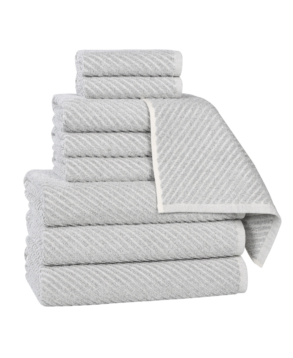 Click here for Superior Amelia Cotton 9-Piece Towel Set - Platinu... prices
