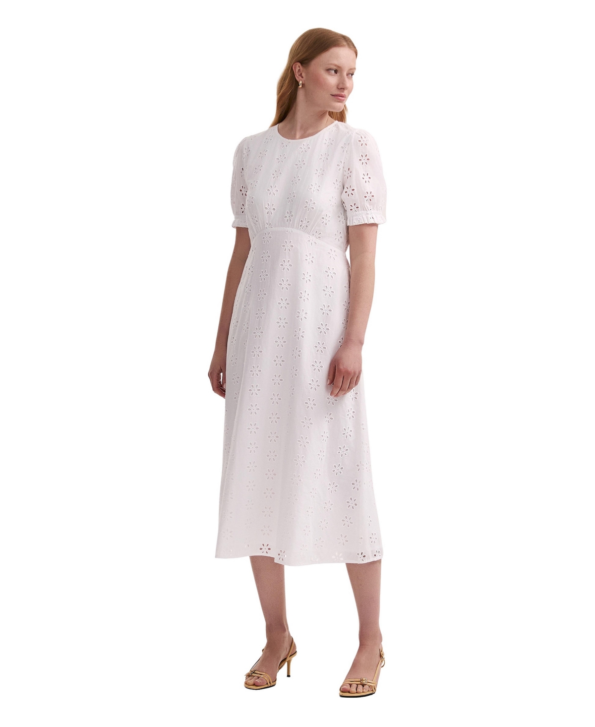 Click here for Finery London Womens Mela Cotton Midi Tea Dress -... prices