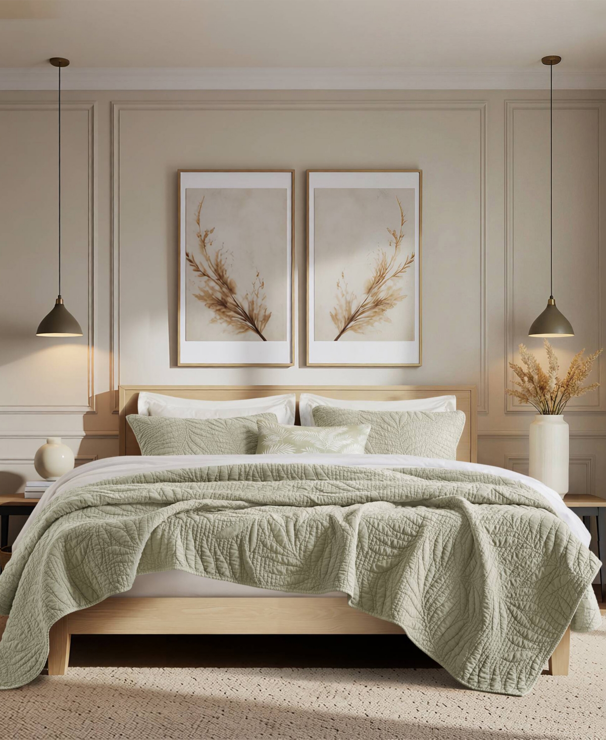 Click here for Harbor House Botanical Leaves Stone-Washed Cotton... prices