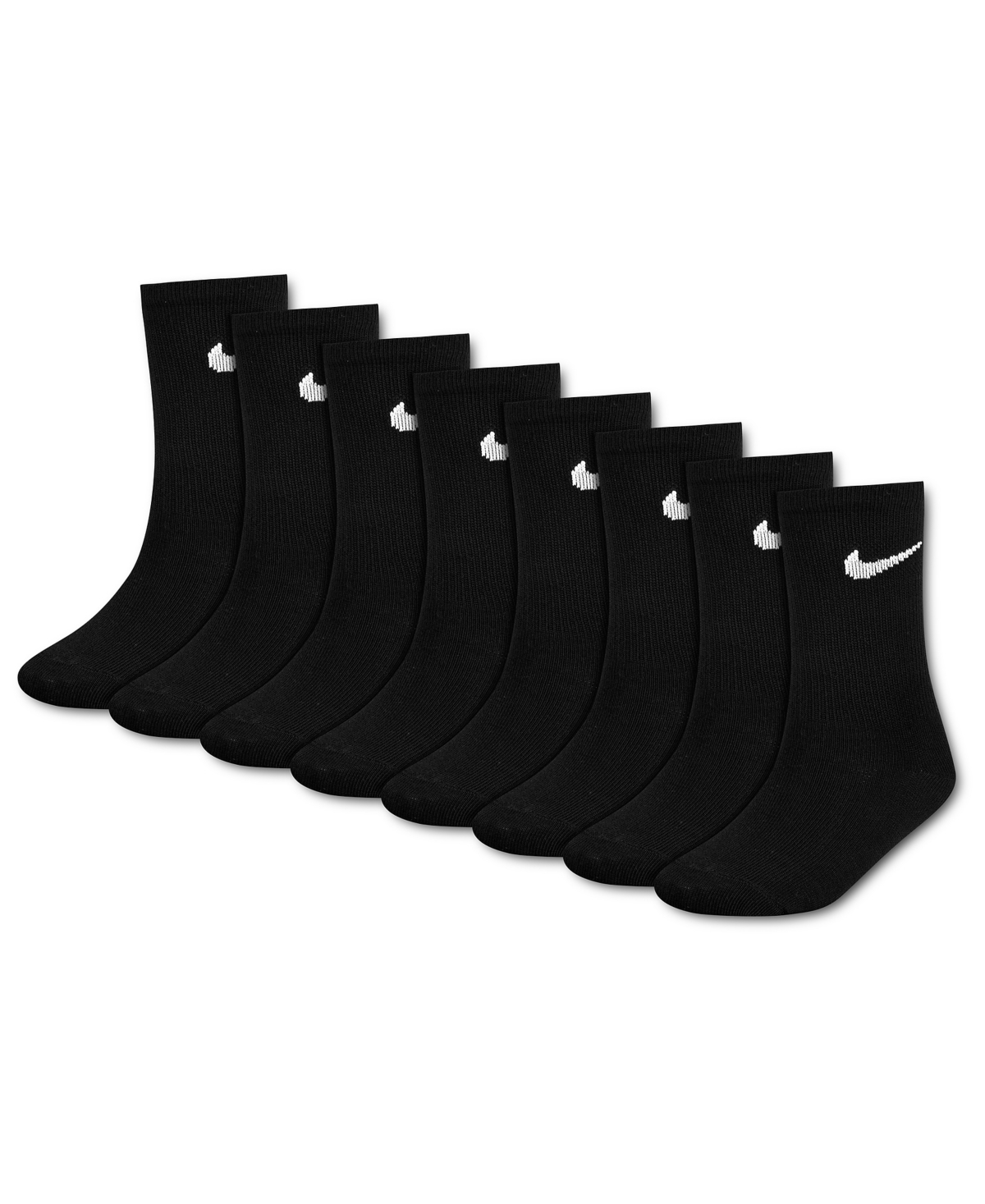 Click here for Nike Boys and Girls 5-7 Crew Socks  8-Pack - Black prices