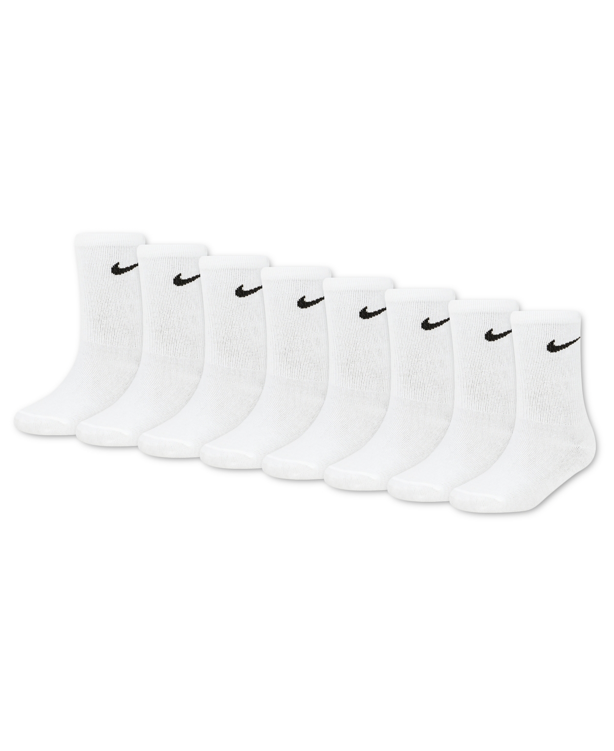 Click here for Nike Boys and Girls 5-7 Crew Socks  8-Pack - White prices