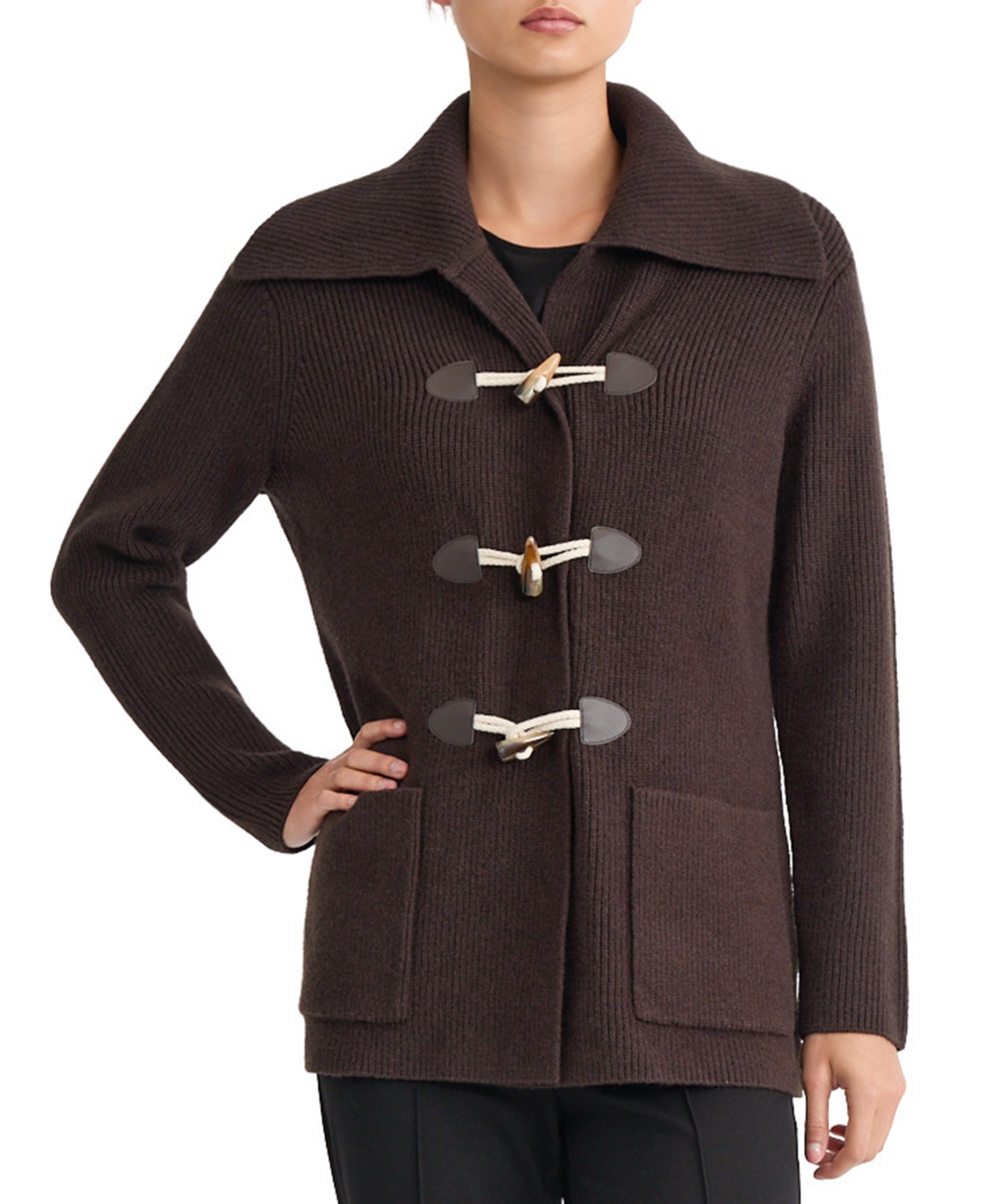 Click here for Jones New York Womens Mid-Length Toggle-Front Coll... prices