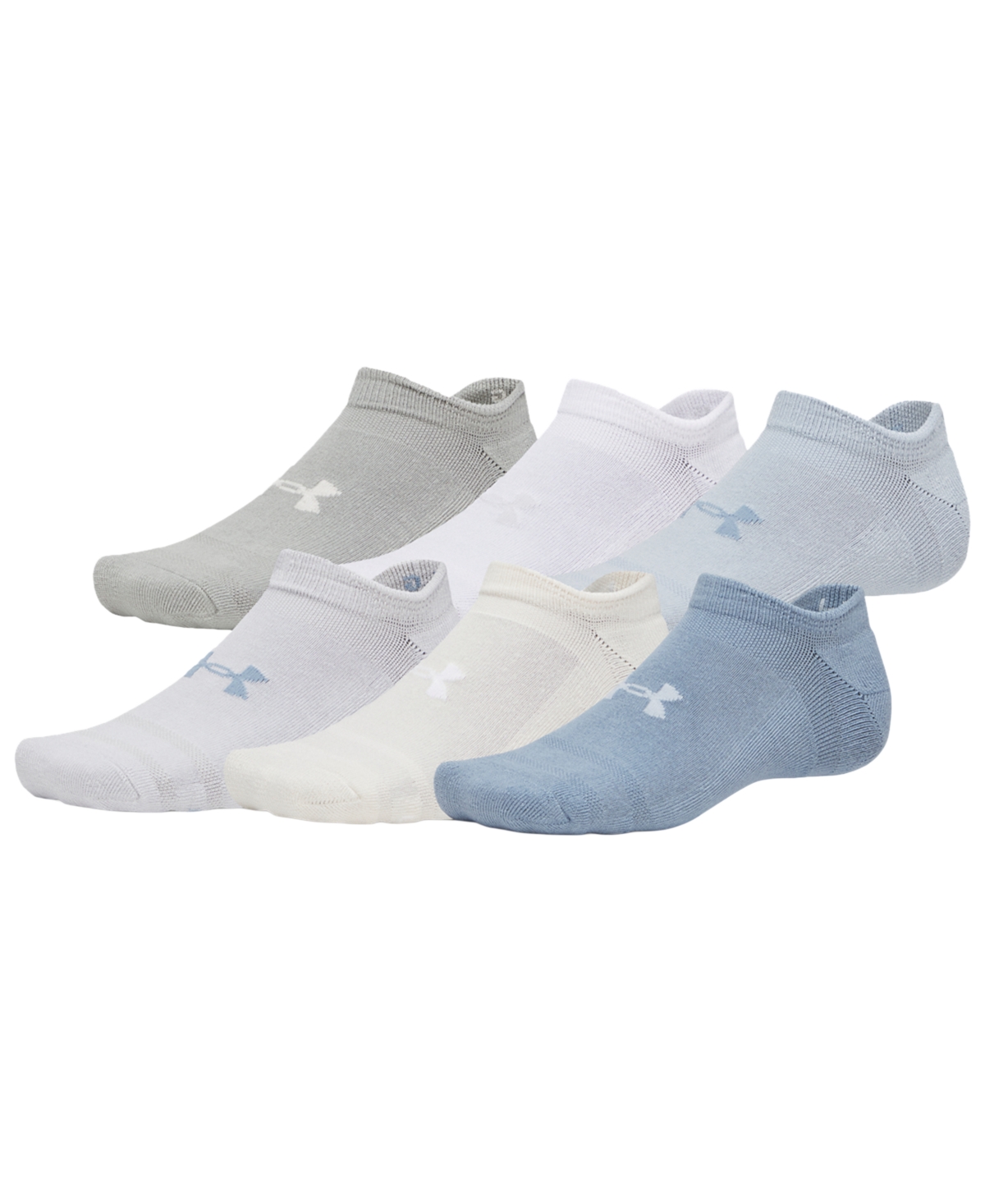 Click here for Under Armour Mens Essential 6-Pack No Show Socks -... prices