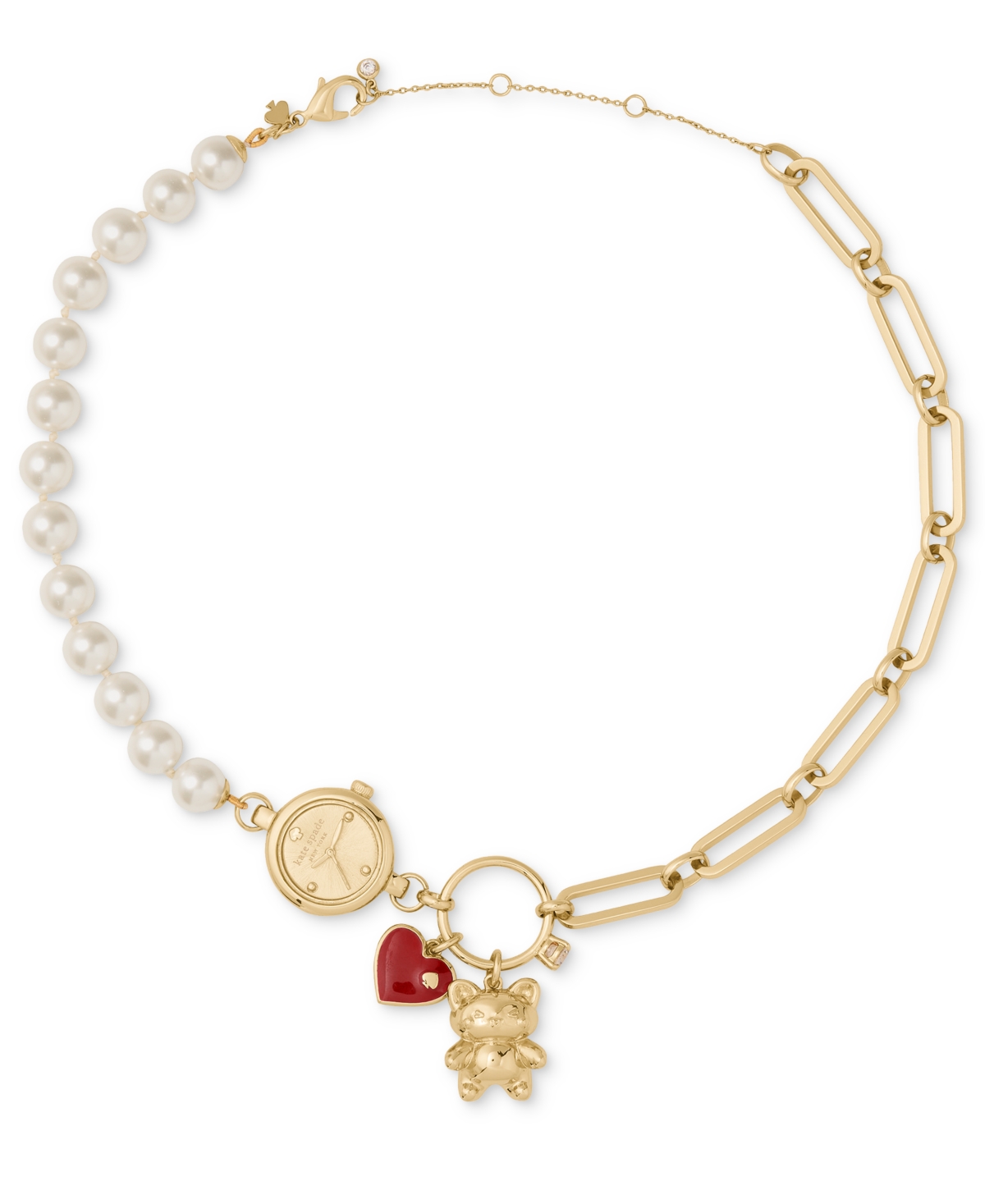 Click here for kate spade new york Imitation Pearl Charm Necklace... prices