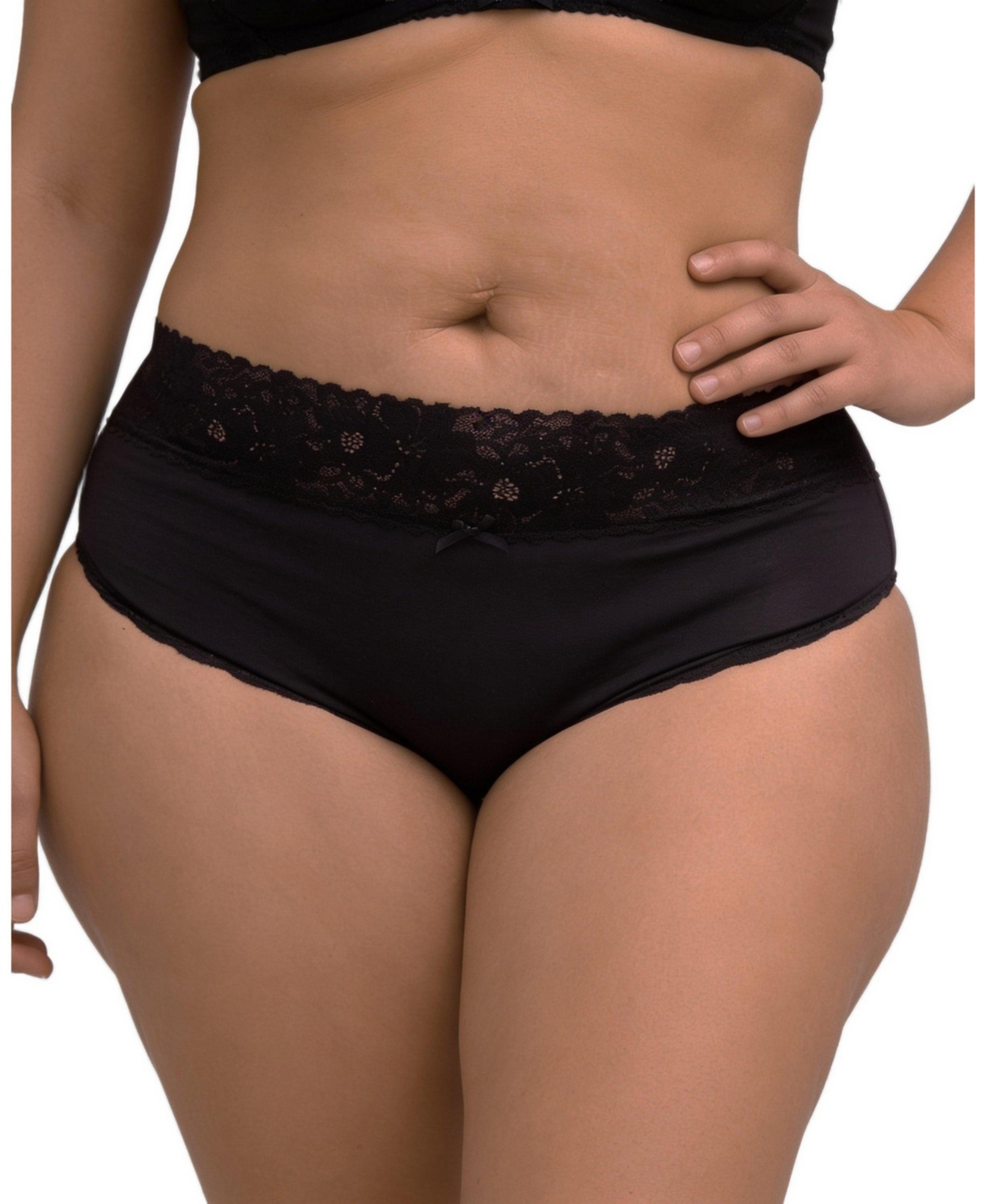 Click here for Torrid Womens Plus Size Cotton Mid-Rise Lace Trim... prices