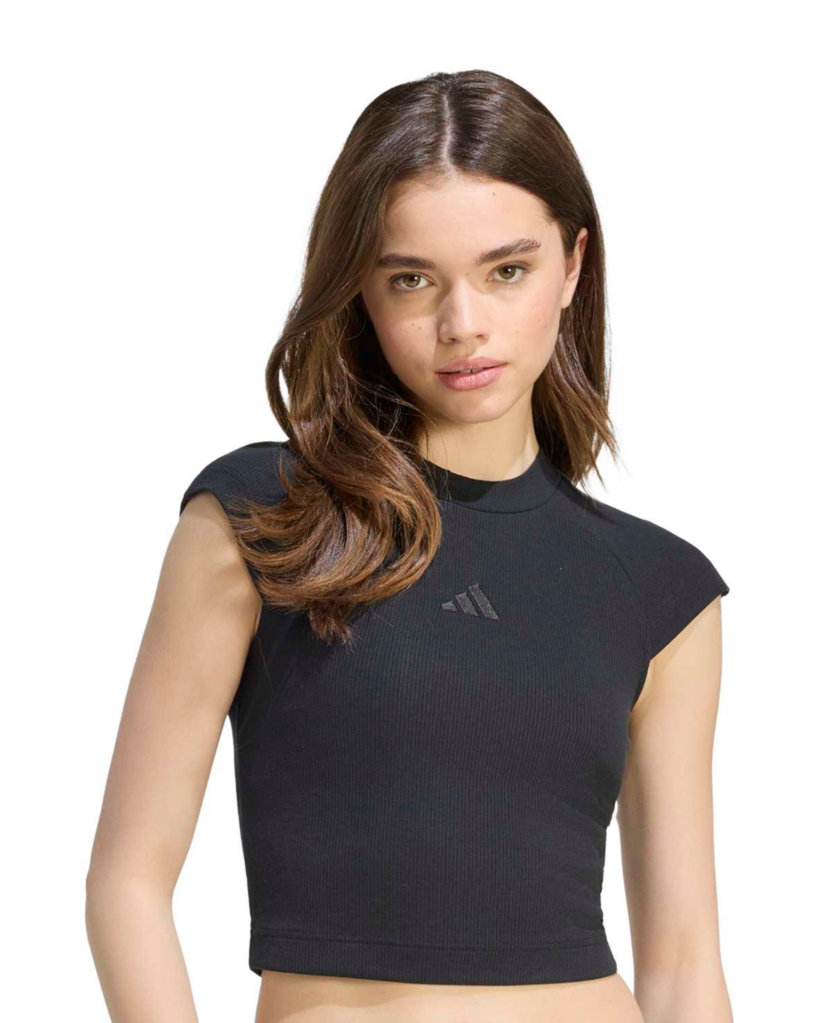Click here for adidas Womens Crop Tight-Fit Ribbed Cotton-Viscose... prices